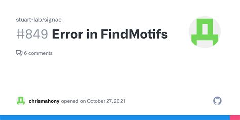 Error In Findmotifs · Issue 849 · Stuart Labsignac · Github