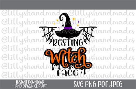 Resting Witch Face Svg Resting Witch Face Png Witch Please Svg Basic
