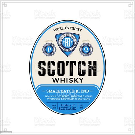 Scotch Whisky Label Template Stock Illustration Download Image Now