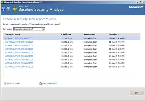 Microsoft Baseline Security Analyzer Mbsa Ile Windows System