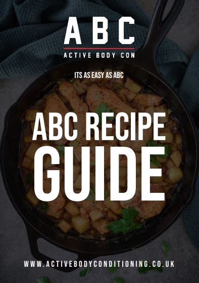 Abc Recipe Books Abc Active Body Conditioning