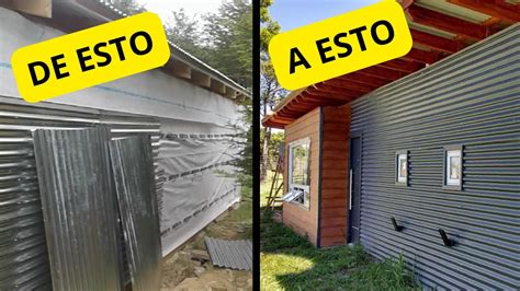 Como Revestir Una Casa Con Chapa Youtube