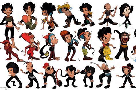 Digital Graphic Cartoon Character Complete Pose Sheet Creative Fabrica