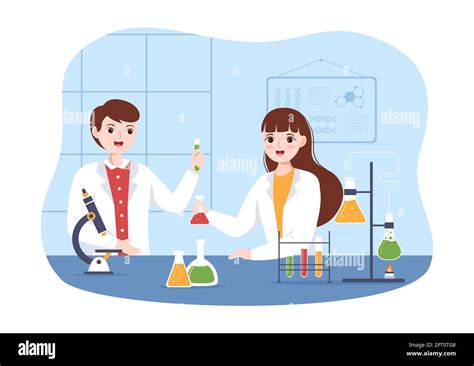 Laboratorium With Conducting Research Scientific Experimentation And