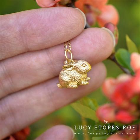 Gold Bunny Etsy