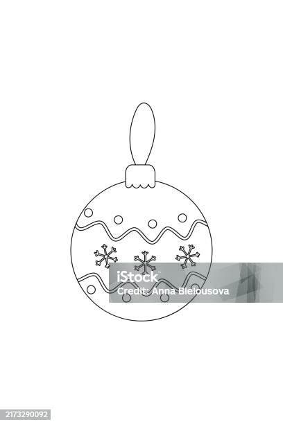 간단한 색칠 공부 책 겨울 액세서리 장식 흑백 흰색 배경에 선 그리기 0명에 대한 스톡 벡터 아트 및 기타 이미지 0명 개인 장식품 검은색 Istock