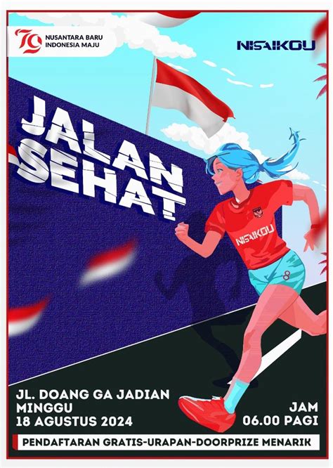 Template Pamflet Flyer Poster Jalan Sehat Canva Desain Pamflet Poster Perjalanan Brosur