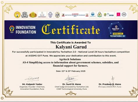 🚀 Exciting National Level Hackathon Experienced Participating In The