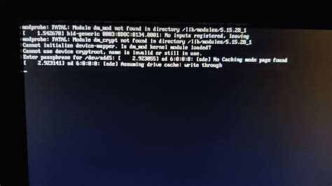 dracut is unable to load dm mod and dm crypt r voidlinux