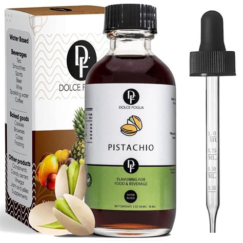 Dolce Foglia 2 Oz Pistachio Flavoring Extract Water