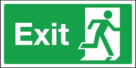 Exit Sign Clip Art ClipArt Best