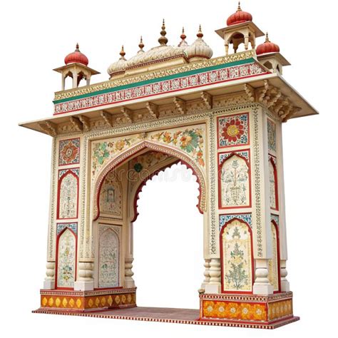 India Arch Indian Illustration Stock Illustration Illustration Of