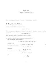 Practice Problems Set 3 Solutions Econ 461 Practice Problems Set 3 These Problems Appeared On