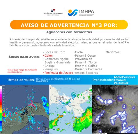 ¡aviso Imhpa Advierte De Lluvias Y Tormentas Eléctricas Por Onda