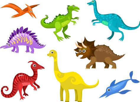 Cute Dinosaur Frame Template Royalty Free Vector Image