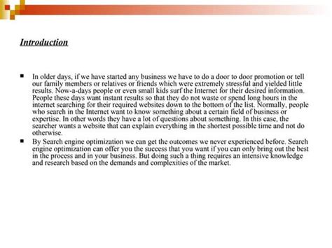 Importance Of Seo Ppt