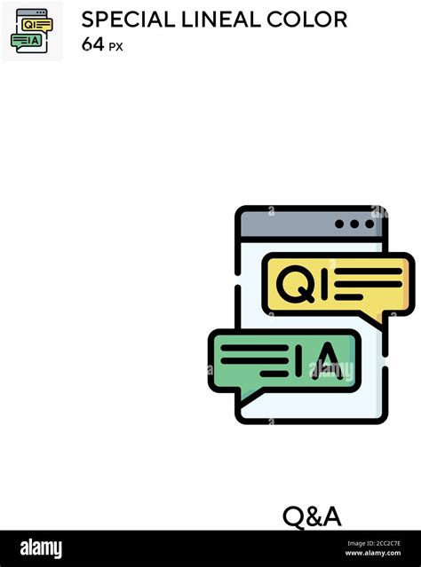 Q A Special Lineal Color Vector Icon Q A Icons For Your Business