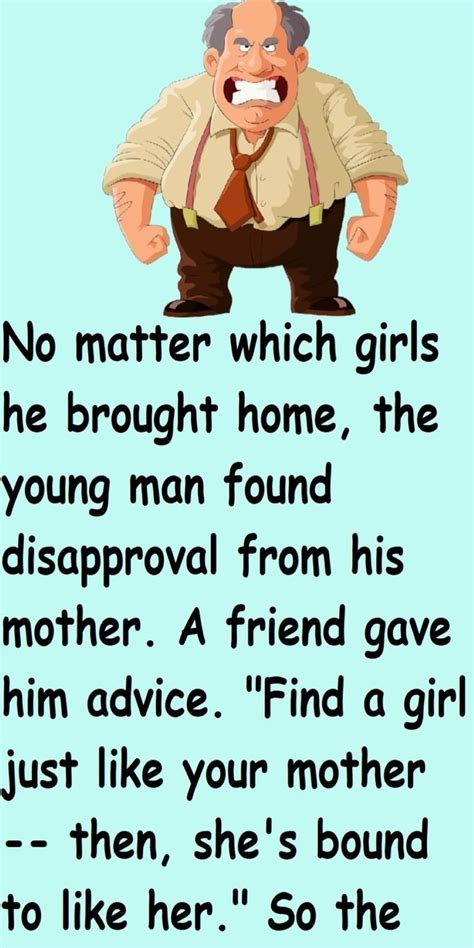 Funny Joke A Girl Just Like Mother Título