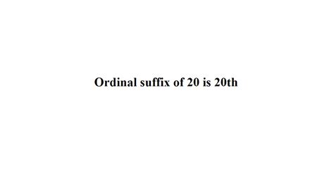 Display Numbers With Ordinal Suffix In Php The Syntax Source