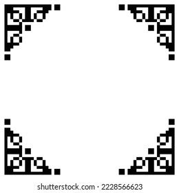 Frames Pixel Art Style Element Design Stock Vector Royalty Free Shutterstock
