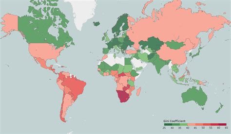 Income Inequality Worldwide Gini Coefficient [1446x784] R Mapporn