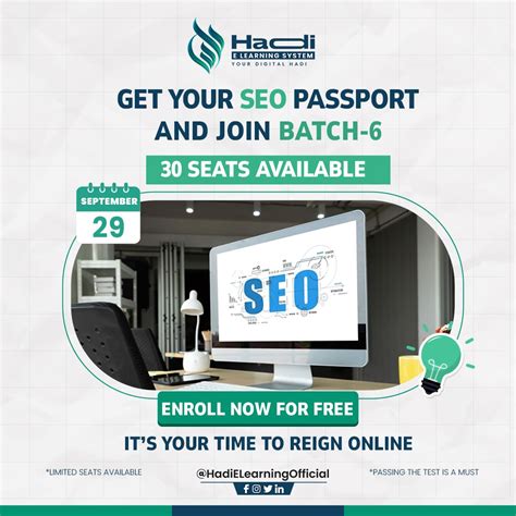 Hadi E Learning On Linkedin Seo Freeseocourse Free Itskills Mentorship Hadielearning