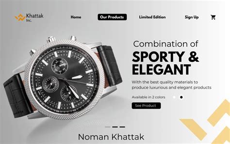 My Latest Project A Watch Shop Website Design Noman Khattak Posted On The Topic Linkedin