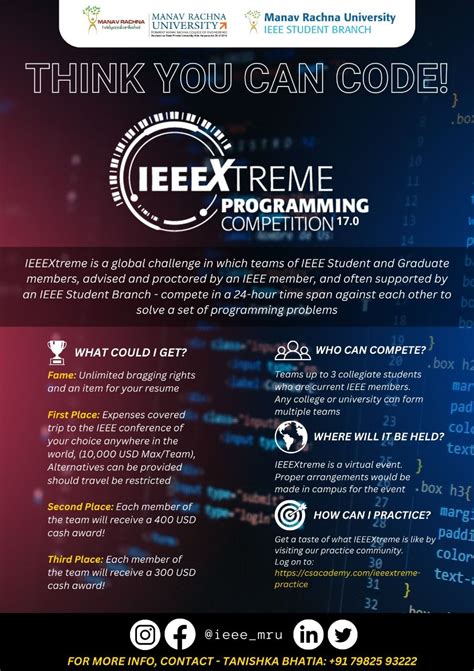 Ieee Mru On Linkedin Ieeemru Ieeextreme Ieeedelhisection Ieeer10