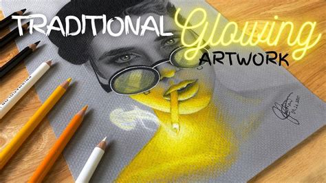 Glowing Artwork Using Graphite And Colored Pencils Timelapse Jylangela Artworks Pencil