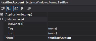 C Visual Studio Winform Designer Set DataBindings On Current Control BindingSource Stack