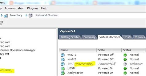 VCloudNotes Let S Learn Together Powered Off VMs Are Greyed Out And Showing As Not Accessible
