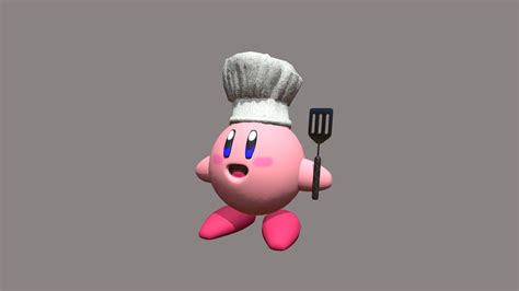 Kirby Chef 3d Model By Sunwestern [ffa1eca] Sketchfab