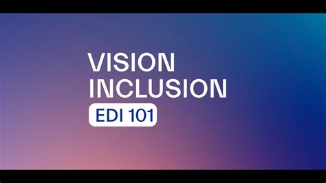 Les Concepts De Base De Léquité La Diversité Et Linclusion Edi Youtube