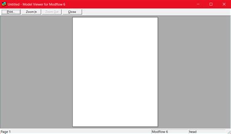 Print Preview Doesn T Work Issue 36 MODFLOW USGS Modelviewer Mf6