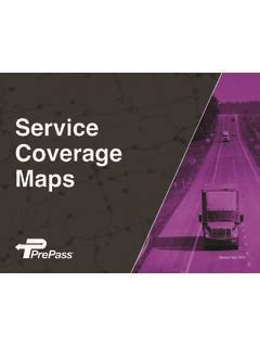 Service Coverage Maps PrePass Service Coverage Maps Prepass Pdf