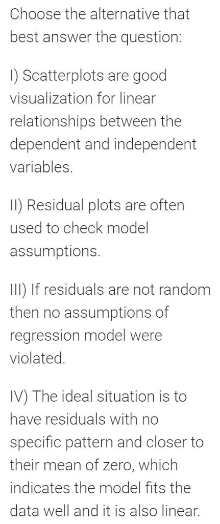 Solved Choose The Alternative That Best Answer The Question Chegg