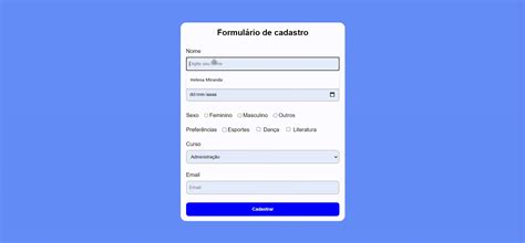 GitHub hmiranda Formulario Aluno Formulário feito para usar os métodos GET e POST no php