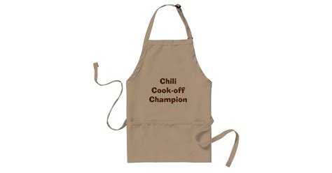 Chili Cook Off Champion Apron Zazzle