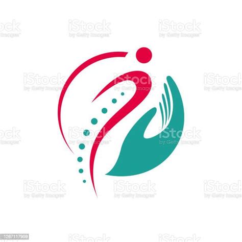 간단한 카이로 프랙틱 로고 연기 사람과 척추의 실호에트 척추 관리 벡터 템플릿 일러스트레이션 로고에 대한 스톡 벡터 아트 및 기타 이미지 Istock