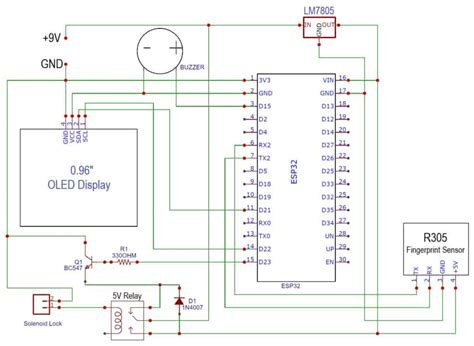 Biometric Attendance Machine Circuit Diagram Circuit Diagram