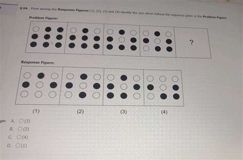 q 04 from among the response figures 1 2 3 and 4 identify the