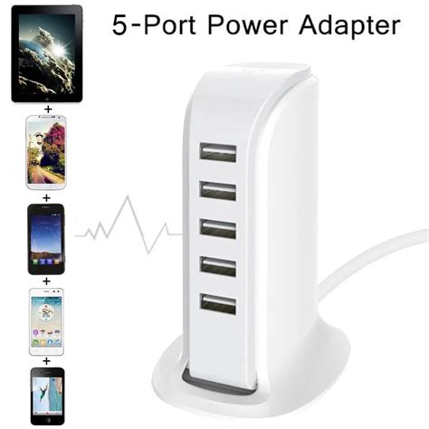 In Usb Hub Multi Port Kinds Plugs Charger Desktop Hub Charging Station Power Adapter In
