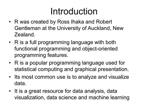 Unit I 1r Introduction To R Programpptx