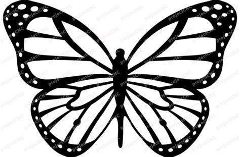 Pack Of 4 Butterfly Cnc Cut File Laser Dxf Cad Drawing