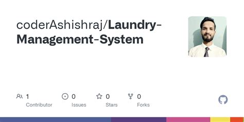 GitHub CoderAshishraj Laundry Management System