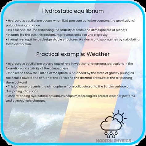 Hydrostatic Equilibrium Stability Pressure Fluid Forces