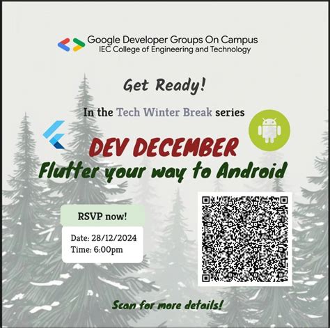 Flutter Android Devdecember Gdg Techevents Gdg On Campus Iec