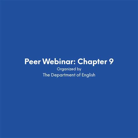 Peer Webinar Chapter 9 Besc The Bhawanipur Education Society College