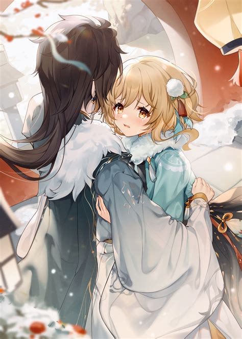 Lumine And Zhongli Genshin Impact Drawn By Guzangnanfeng Danbooru