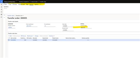 Transfer Order Basic D Supply Chain Management